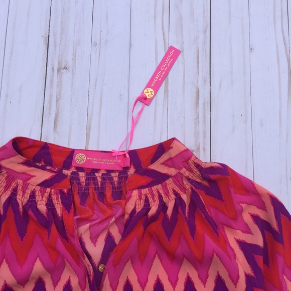 Macbeth Collection by Margaret Josephs | Tops | Macbeth Chevron Print ...